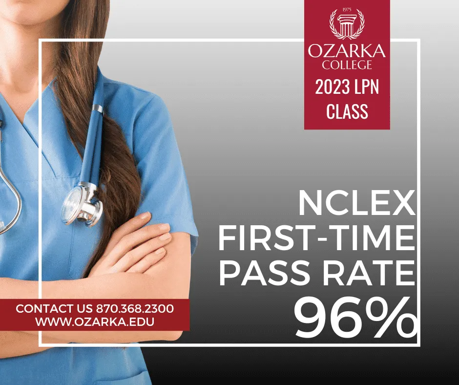 Ozarka College achieves 96 percent LPN pass rate - Hallmark Times